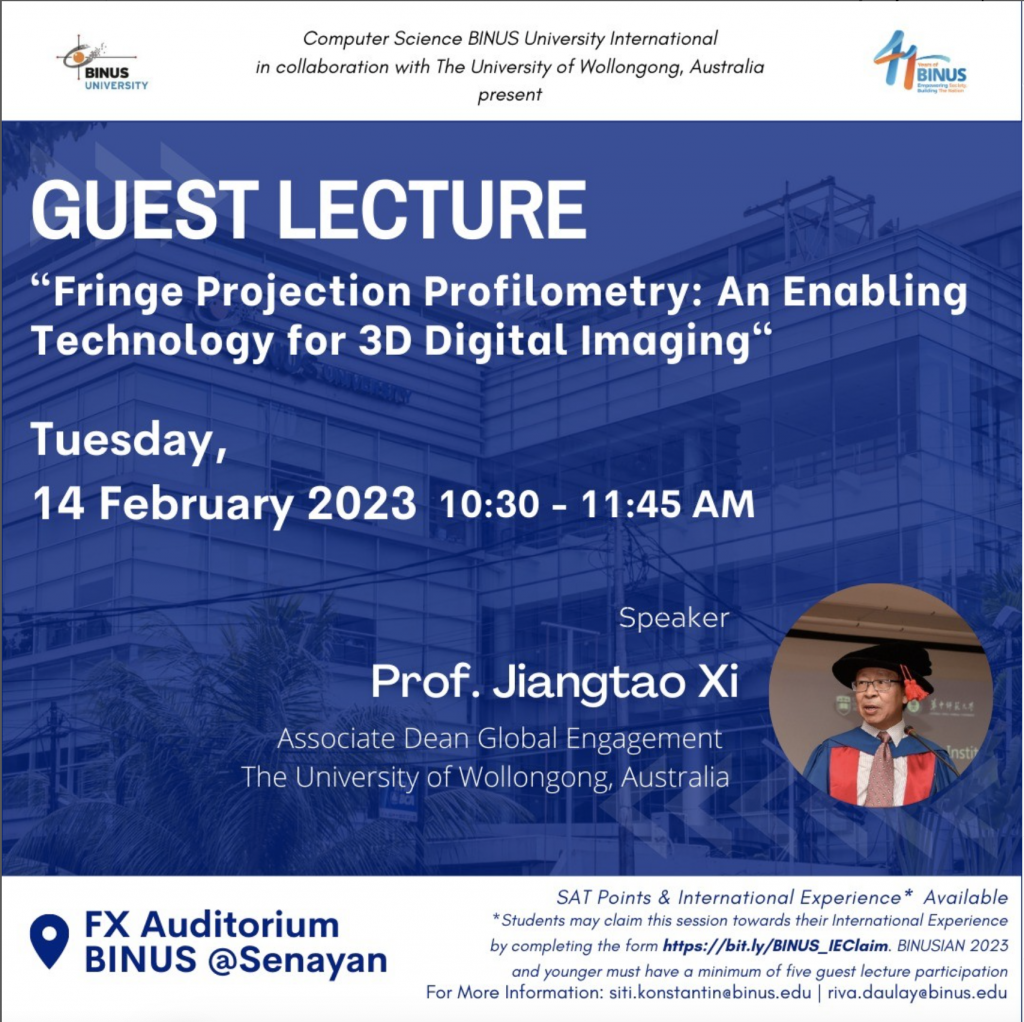 Guest Lecture Fringe Projection Profilometry An Enabling Technology For 3d Digital Imaging
