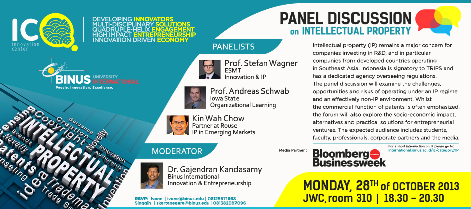 PANEL DISCUSSION on IntelLectual Property | BINUS International